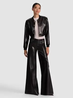 Alice + Olivia Barton Vegan Bomber Jacket