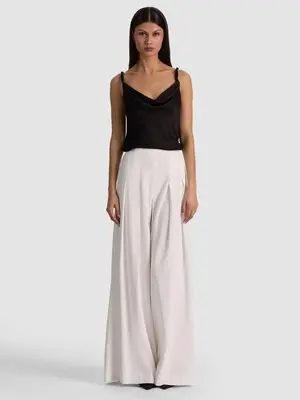 Alice + Olivia Monique Twist Strap Tank - Black