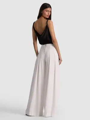 Alice + Olivia Monique Twist Strap Tank - Black