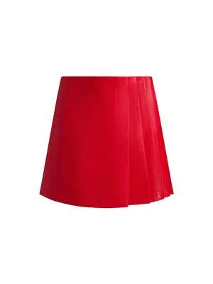 Alice + Olivia Toni Vegan Leather Mini Skirt