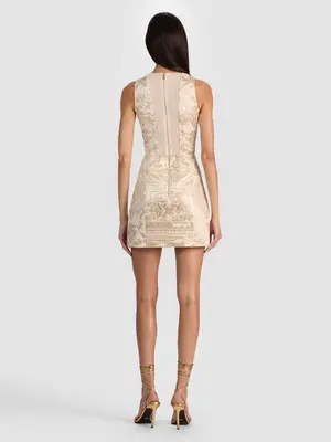 Alice + Olivia Pacey Printed Jacquard Mini Dress