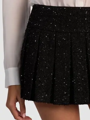 Alice + Olivia Emilie Tweed Mini Skort