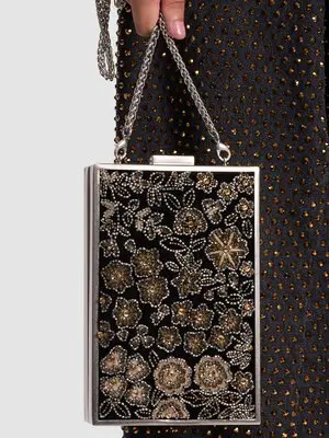 Alice + Olivia Embellished Beaded Clutch - Multi