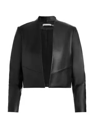 Alice + Olivia Harvey Leather Jacket - Black
