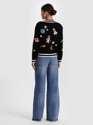 Alice + Olivia Bradley Space Staceface Cardigan