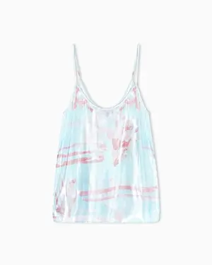 Giorgio Armani Printed Lurex Viscose Top