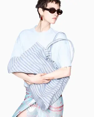 Giorgio Armani Silk And Cotton T-shirt With Gemstone Embellishments