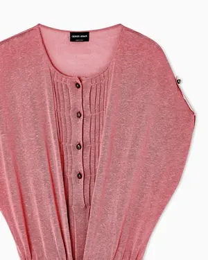 Giorgio Armani Long Linen And Silk Blend Dress