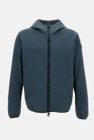 Moncler Hooded Waterproof Zip-up Jacket - Blue