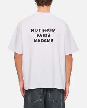 Drole De Monsieur T-shirt Slogan - Bianco