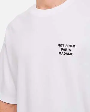Drole De Monsieur T-shirt Slogan - Bianco