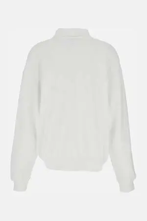 Polo Ralph Lauren Relaxed Fit Embroidered Logo Polo Sweater - Bianco