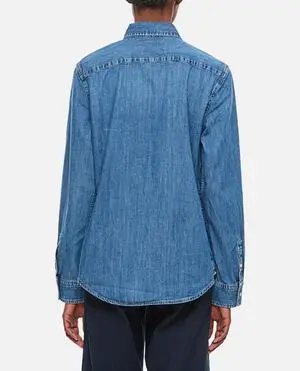Polo Ralph Lauren Embroidered Denim Shirt - Blue