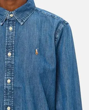 Polo Ralph Lauren Embroidered Denim Shirt - Blue