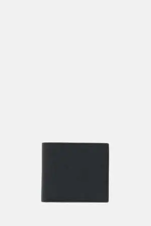 Thom Browne Portafoglio Pebble Grain Leather - Nero
