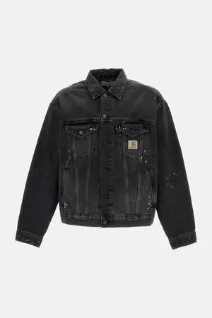 Carhartt Work In Progress Helston 'smith' Denim Jacket - Nero