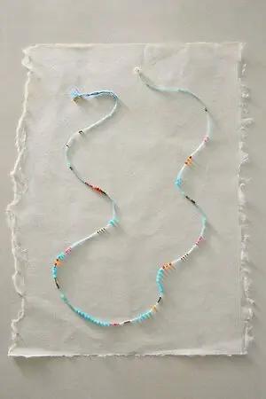 Free People Muse Semi-precious Beaded Necklace - Amazonite