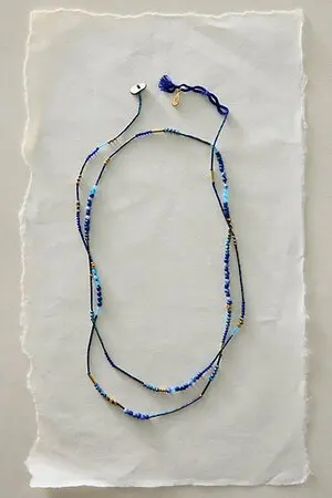 Free People Muse Semi-precious Beaded Necklace - Dusk