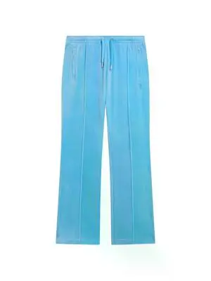 Juicy Couture Diamanté Velour Track Pants - Blue
