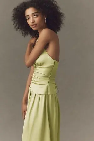 MARE MARE Halterneck Maxi Dress - Matcha