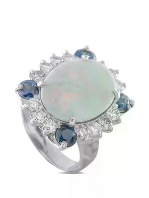 LB EXCLUSIVE Opal And Diamond Ring - Silver