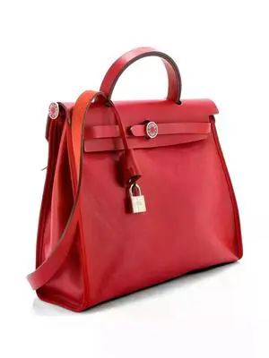 Hermès Herbag Zip Berline 31 Shoulder Bag - Red
