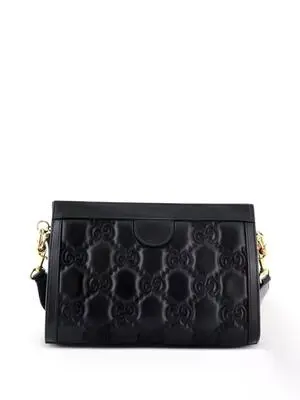 Gucci Matelassé Leather Small Shoulder Bag - Black