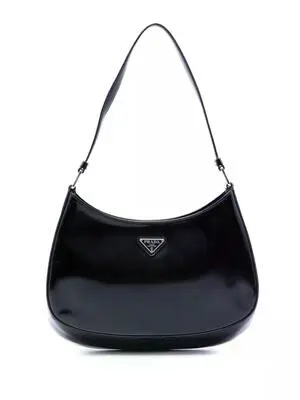 Prada Spazzolato Leather Cleo Shoulder Bag