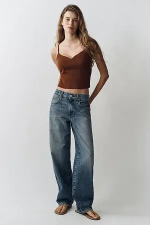 AMO Tatum Mid-rise Tapered Jeans