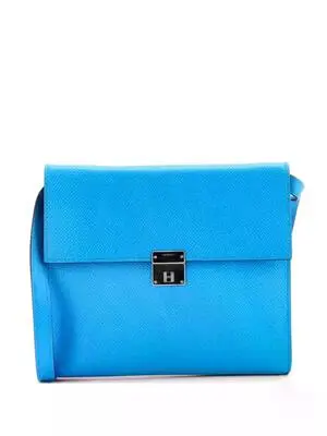 Hermès Clic Wallet On Strap Epsom Shoulder Bag - Blue