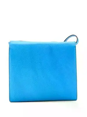 Hermès Clic Wallet On Strap Epsom Shoulder Bag - Blue