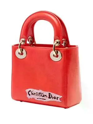 Dior Lady Mini Beaded Satchel