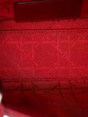 Dior Mini Lady Satchel - Red