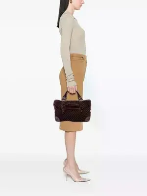 Celine Macadam Suede Boogie Handbag