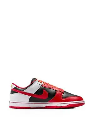 Nike Dunk Low Retro Lace-up Sneakers - Red