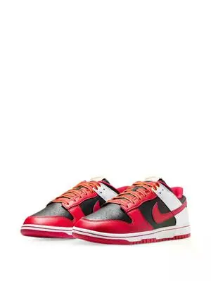 Nike Dunk Low Retro Lace-up Sneakers - Red