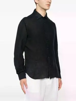 120% Lino Long-sleeve Button-up Shirt