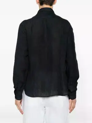 120% Lino Long-sleeve Button-up Shirt