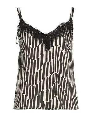 Liu Jo Camisole With Lace Trim - Black