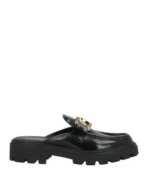 TOD'S Leather Mules With Embellished Detail