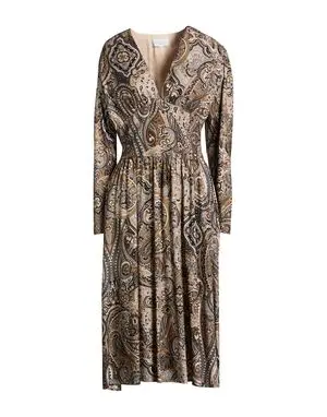 GAELLE PARIS Paisley Print Midi Dress
