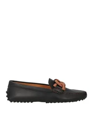 TOD'S Leather Loafers With Appliqués