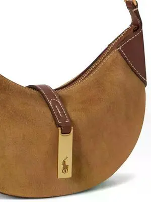 Polo Ralph Lauren Mini Polo Id Suede Shoulder Bag