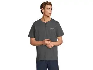 Columbia Landroamer Short Sleeve Henley Ii Knit - Gray