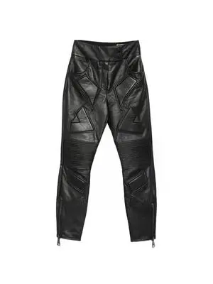 MITILIANE COUTURE Panelled Leather Trousers