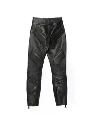 MITILIANE COUTURE Panelled Leather Trousers