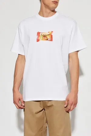 Carhartt Work In Progress T-shirt "road Side Snack - White