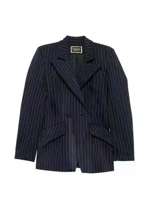 MITILIANE COUTURE Double-breasted Pinstripe Blazer