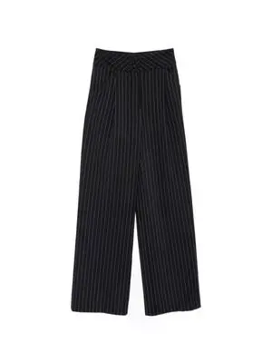 MITILIANE COUTURE Wide Leg Pinstripe Trousers