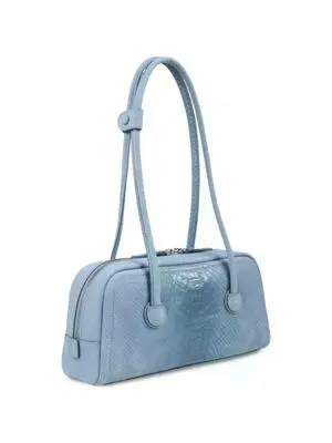 MARGESHERWOOD Soft Boston Python-effect Leather Tote Bag